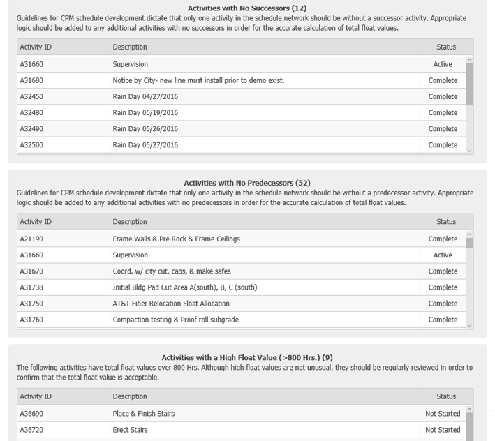 Schedule Validator - Home Page